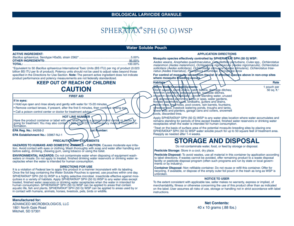 Product Labels - Clark County Mosquito Control District - CCMCD