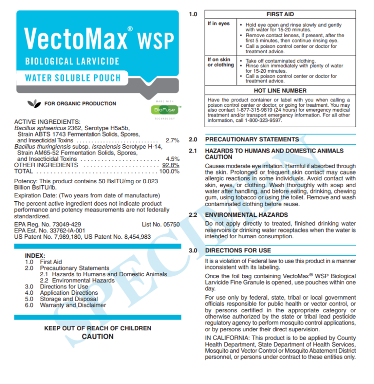 Product Labels - Clark County Mosquito Control District - CCMCD