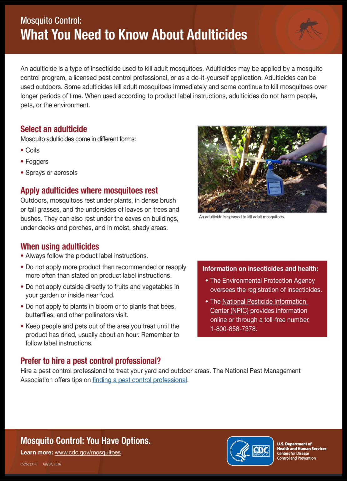 Treatment Methods - Clark County Mosquito Control District - CCMCD